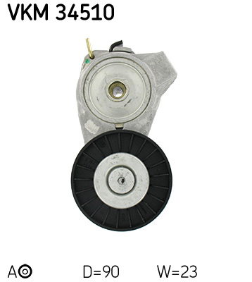 SKF - VKM 34510 - Zatezač, klinasti rebrasti kaiš (Kaišni prenos ...