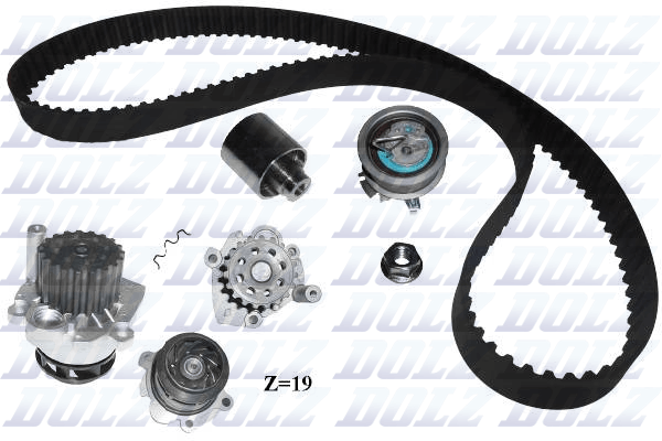 DOLZ - KD033 - Water Pump & Timing Belt Set (Cooling System). Irish ...