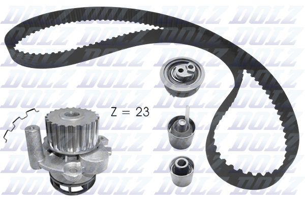 DOLZ - KD165 - Water Pump & Timing Belt Set (Cooling System). Irish ...