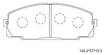 ASIMCO - KD2605 - Brake Pad Set, disc brake